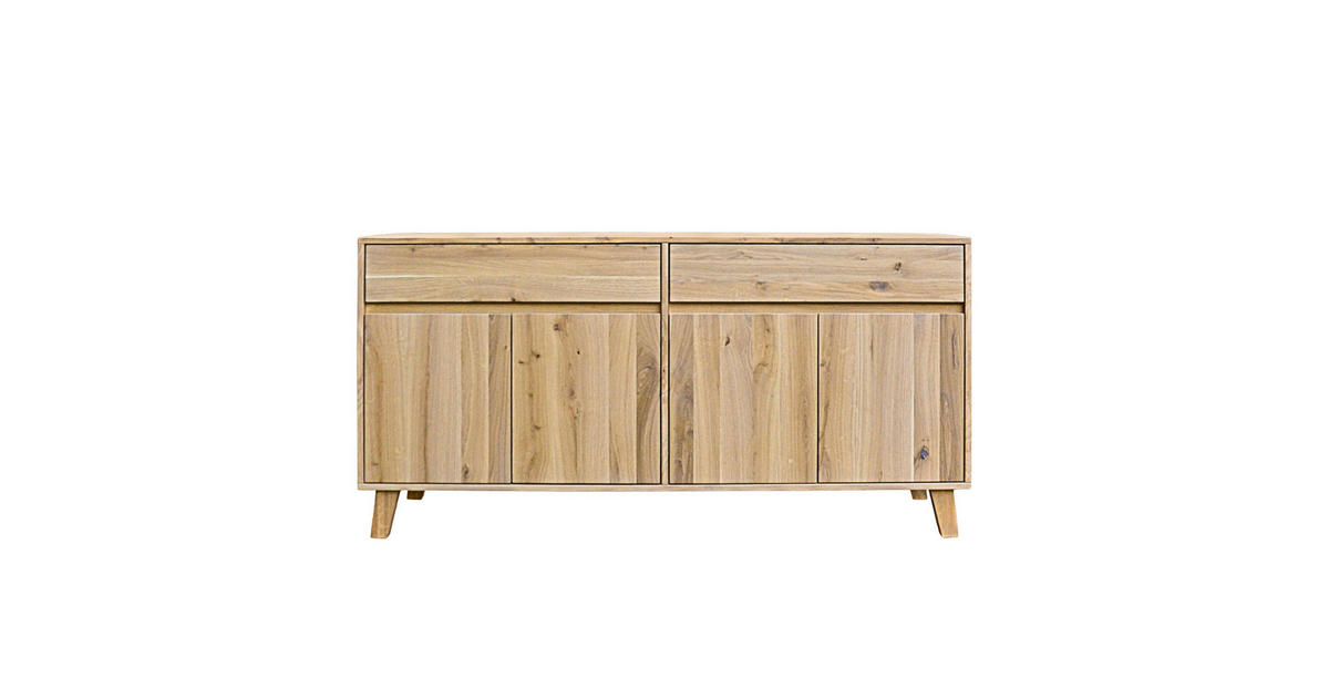 Rawood Furniture KOMMODE aus Eichenholz mit 2 Schubladen und 2 ...