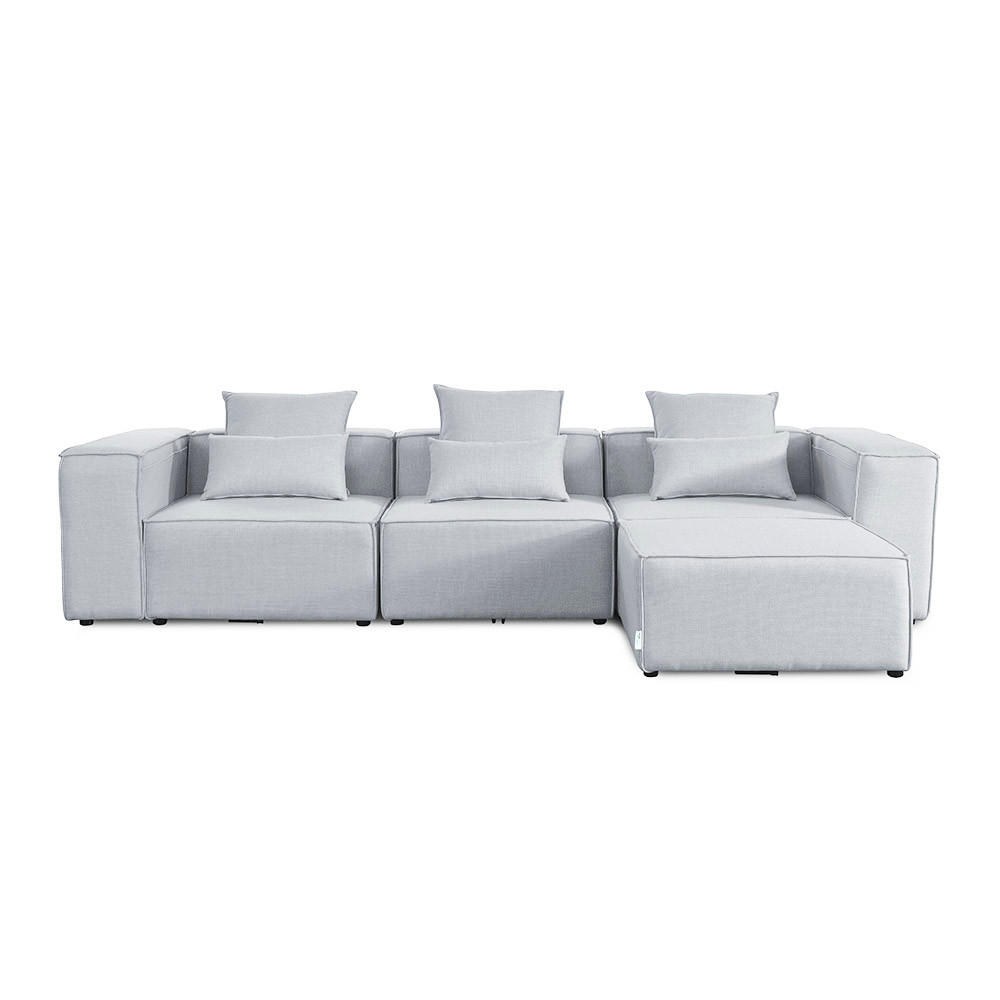 Home Deluxe SOFA VERONA L Farbe Hellgrau Ausfuhrung L jetzt nur online XXXLutz