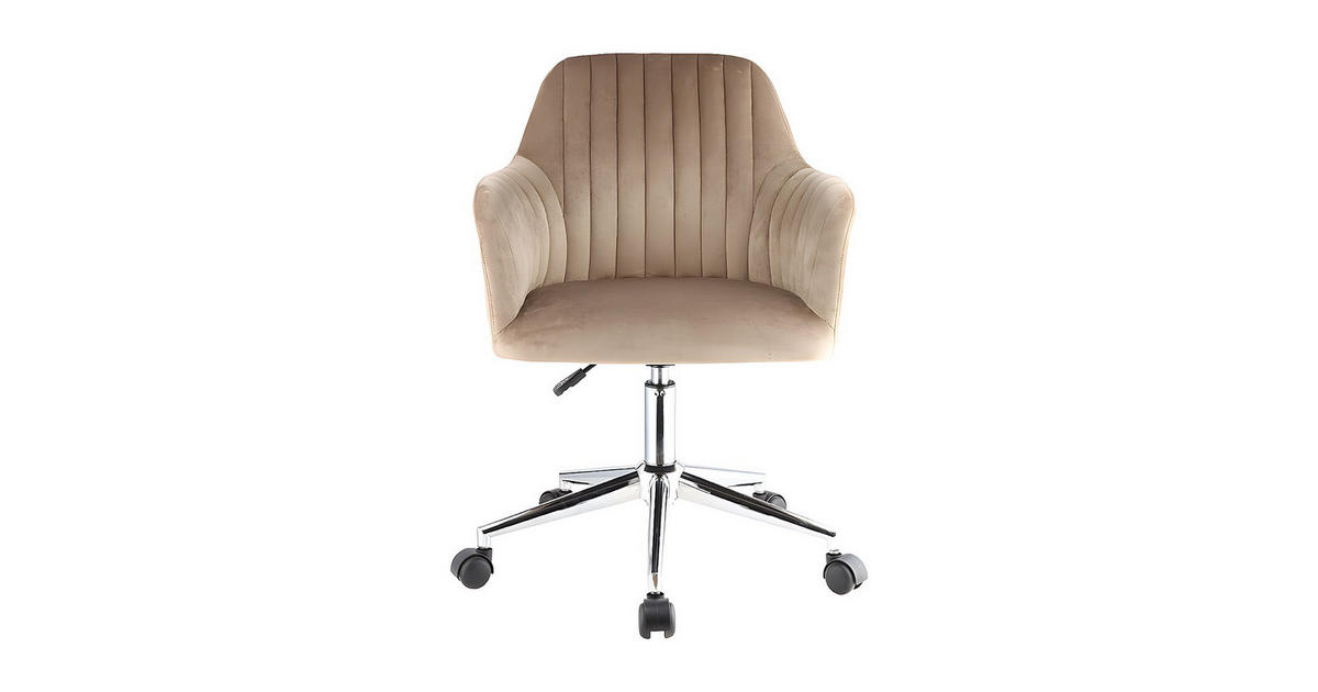 Vente-Unique BÜROSTUHL ohne Armlehnen - 59 cm x 61.5 cm - Samt, Stoff ...