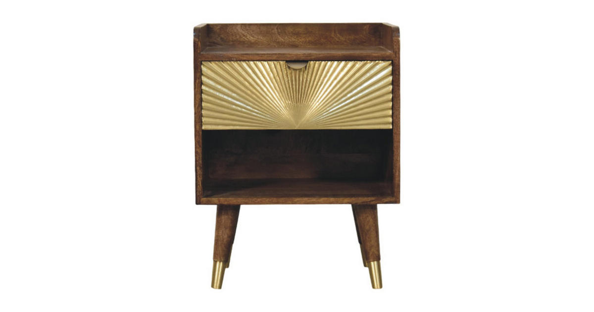 Artisan Furniture NOGE kreveta s mesinganim umetcima u boji sunburst ...
