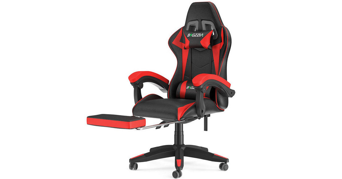 Rattantree HERNÍ židle s nastavitelnou výškou, opěrka nohou, bederní ...