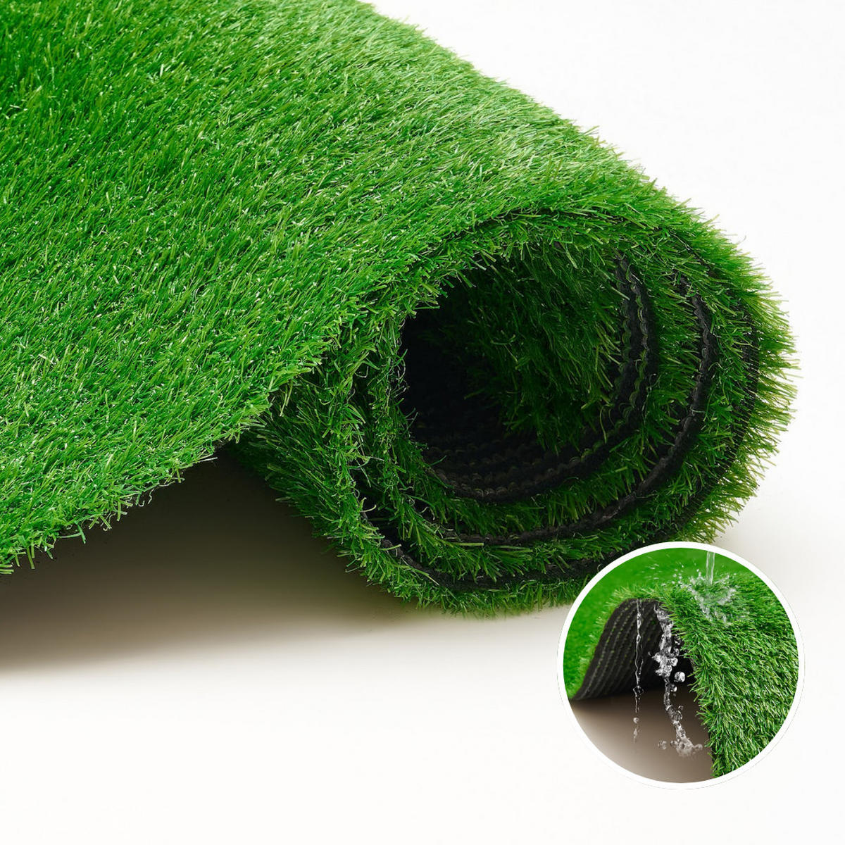 Tapiso KUNSTRASEN Natural 20 mm – UV-beständig & wetterfest, ideal für ...