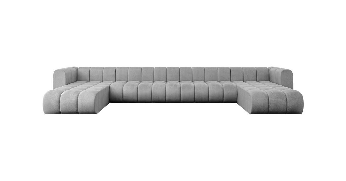 ALTDECOR WOHNLANDSCHAFT modulares Sofa Joren-U3 - 501x177x70 cm Grau ...