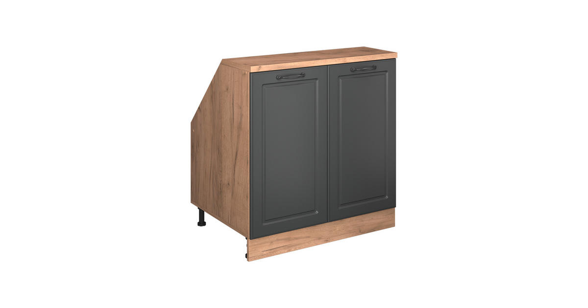 Vicco WARDROBE FOR SLOPING CEILING Rion Antracitový venkovský dům 80 x ...