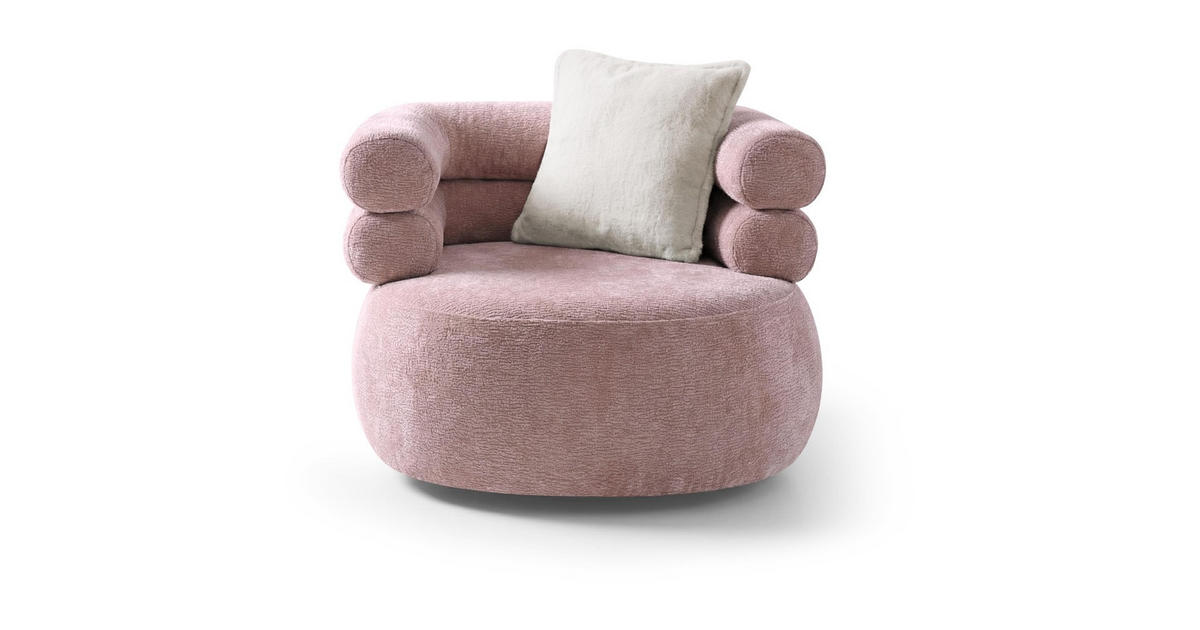 Beautysofa SESSEL Nano, Drehsessel mit runder Form, Rosa jetzt nur ...