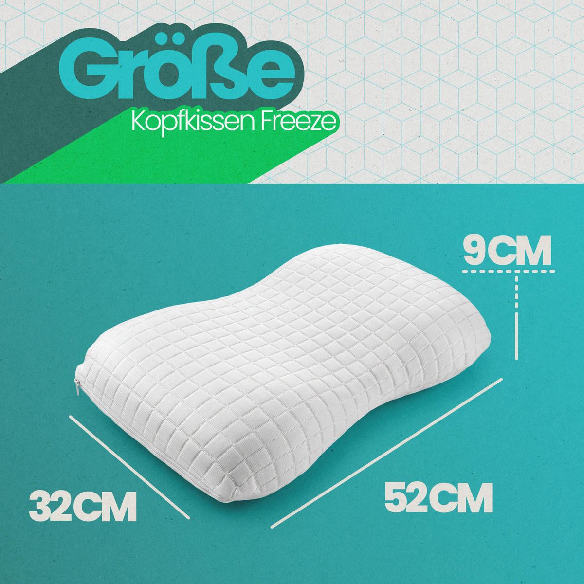 Bestlivings KOPFKISSEN Freeze mit Kühl-Effekt 32x52 cm jetzt nur online ...