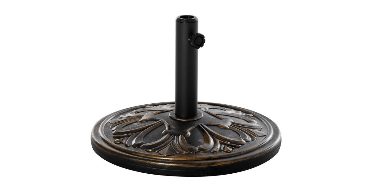 ComfortXL SONNENSCHIRMSTÄNDER DE-05560 13 kg, 3 Adapter Antik Bronze ...