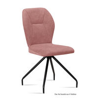 58aufmkessel ESSZIMMERSTUHL (6er-Set) Dinnie 51x92x60 Schwarz/Rosewood ...
