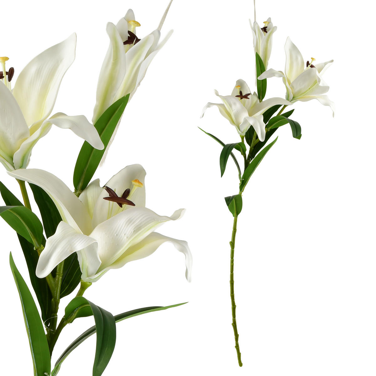 Mondex KUNSTBLUME Viridis weiß 4/4/90 cm Kunststoff jetzt nur online ...