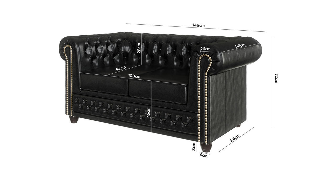 Studded chesterfield sofa store