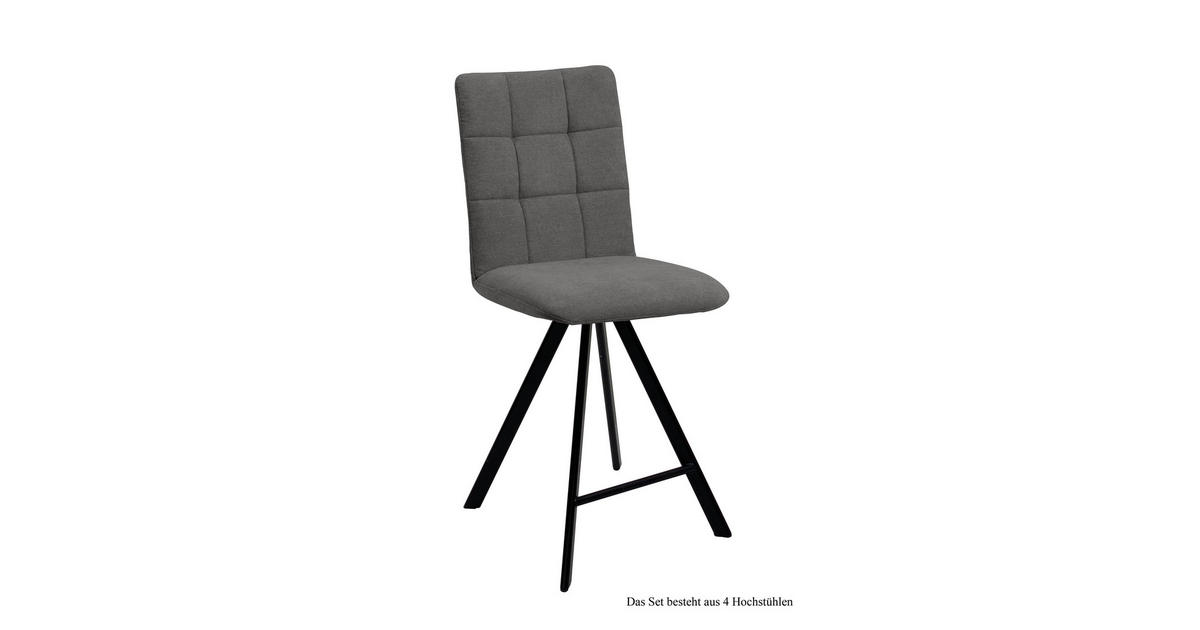 58aufmkessel THEKENSTUHL (4er-Set) Delcina 47x108x60 Schwarz/Grau jetzt ...