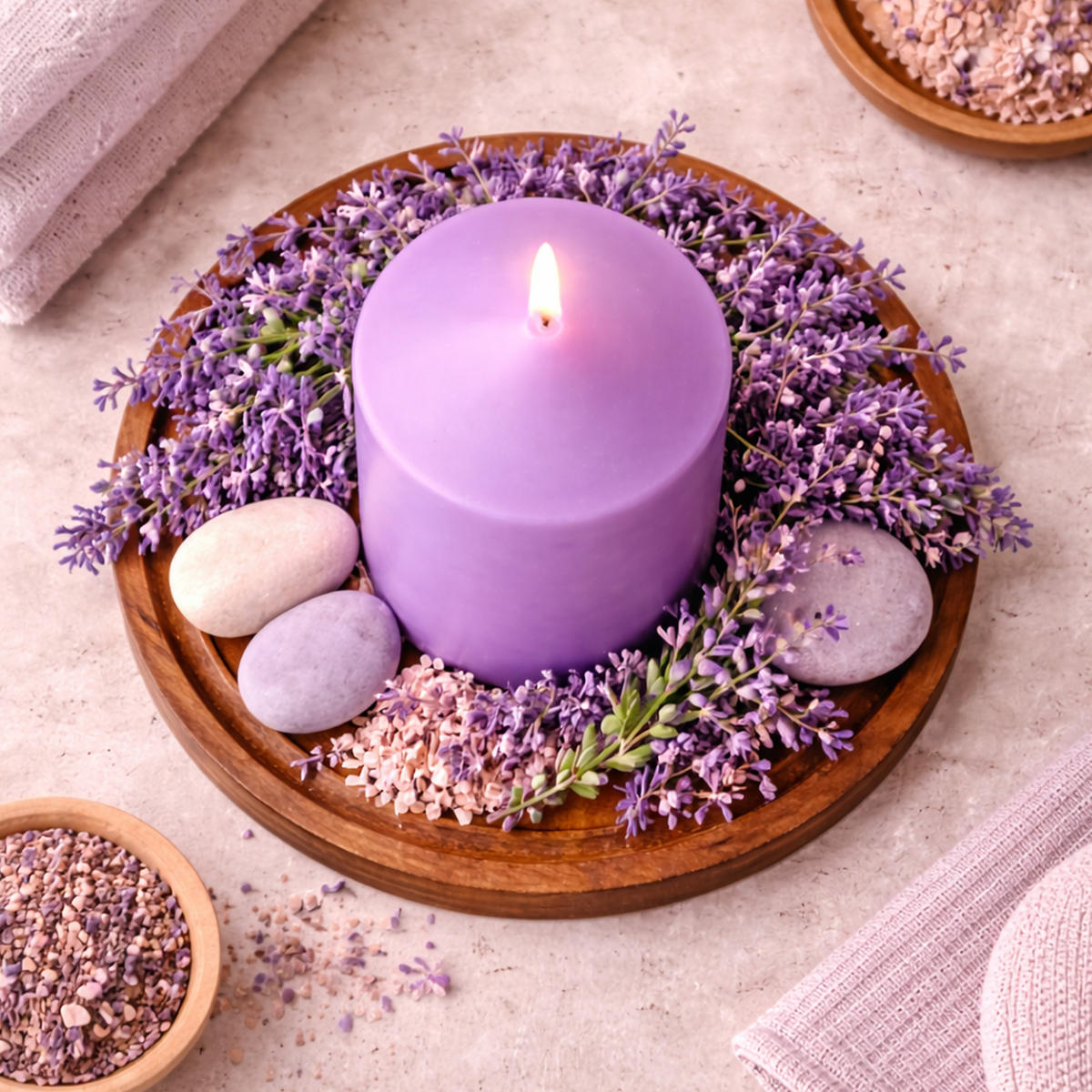 HS Candle STUMPENKERZEN (2er Pack) Ø6cm x 10cm - Lila jetzt nur online ...