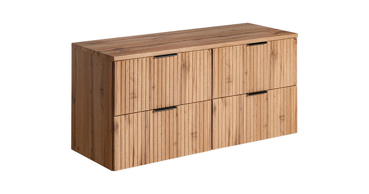 Vente-Unique WASCHBECKENUNTERSCHRANK hängend mit Aufsatzplatte ...
