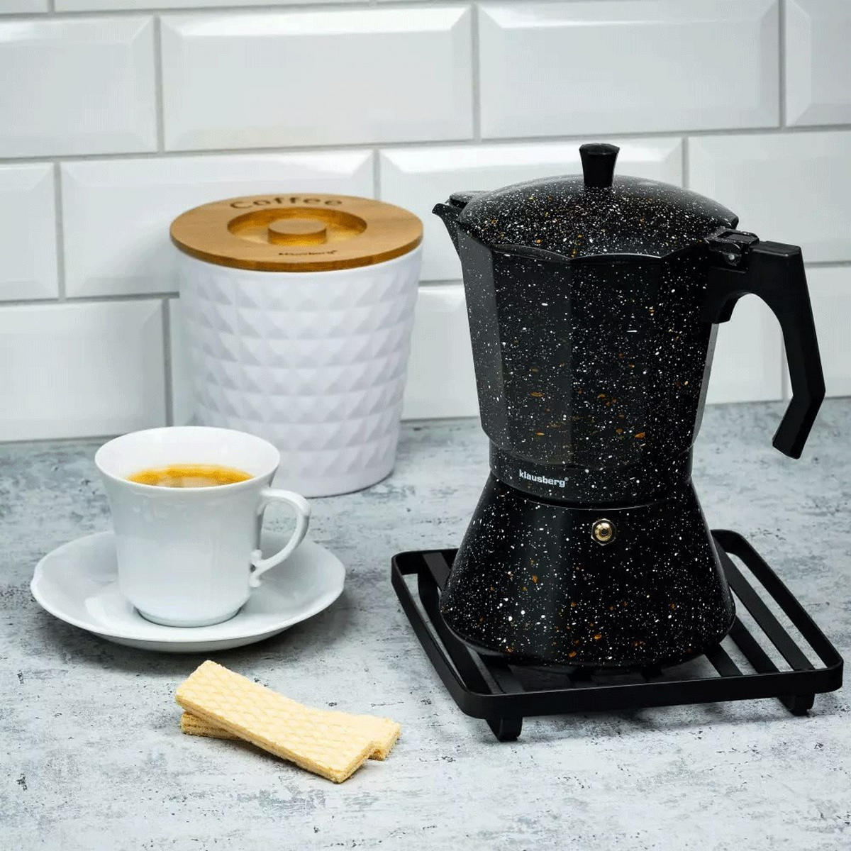 Klausberg ESPRESSOKOCHER Schwarz 10/10/23 cm KB7161 jetzt nur online ...