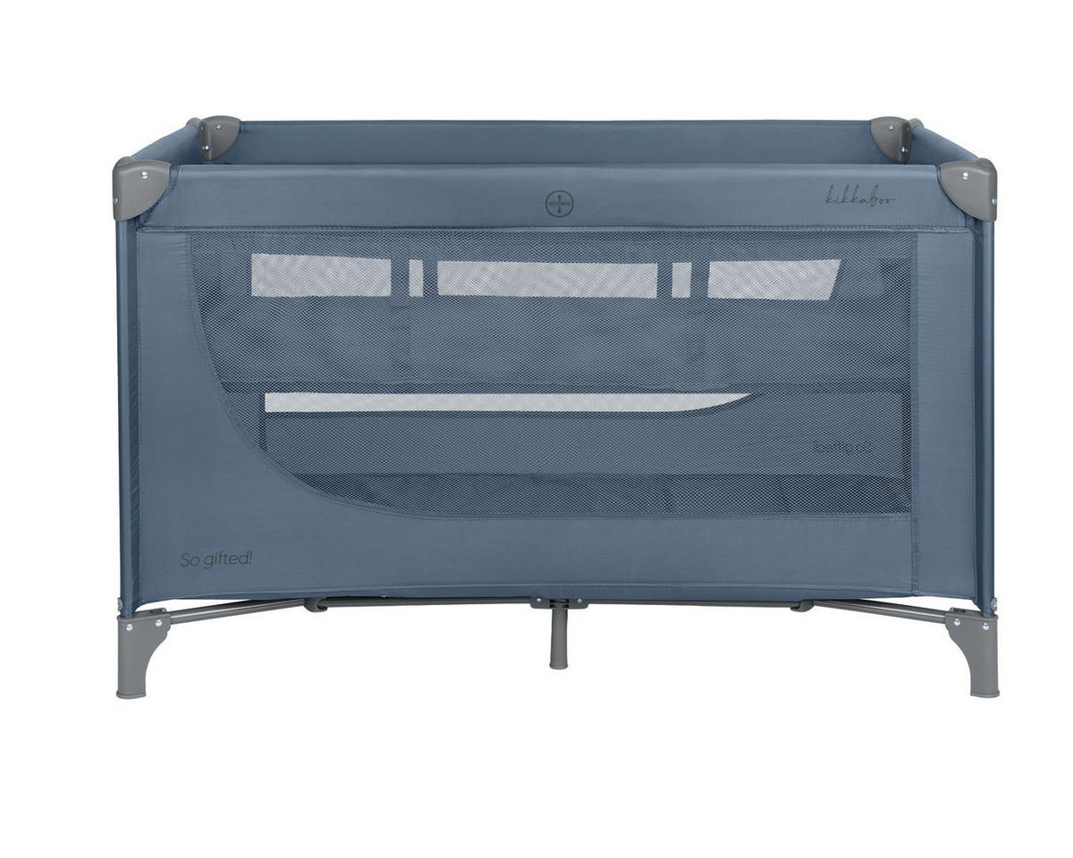 Kikka boo REISEBETT So Gifted blau grau 2 Ebenen Matratze, Tragetasche ...