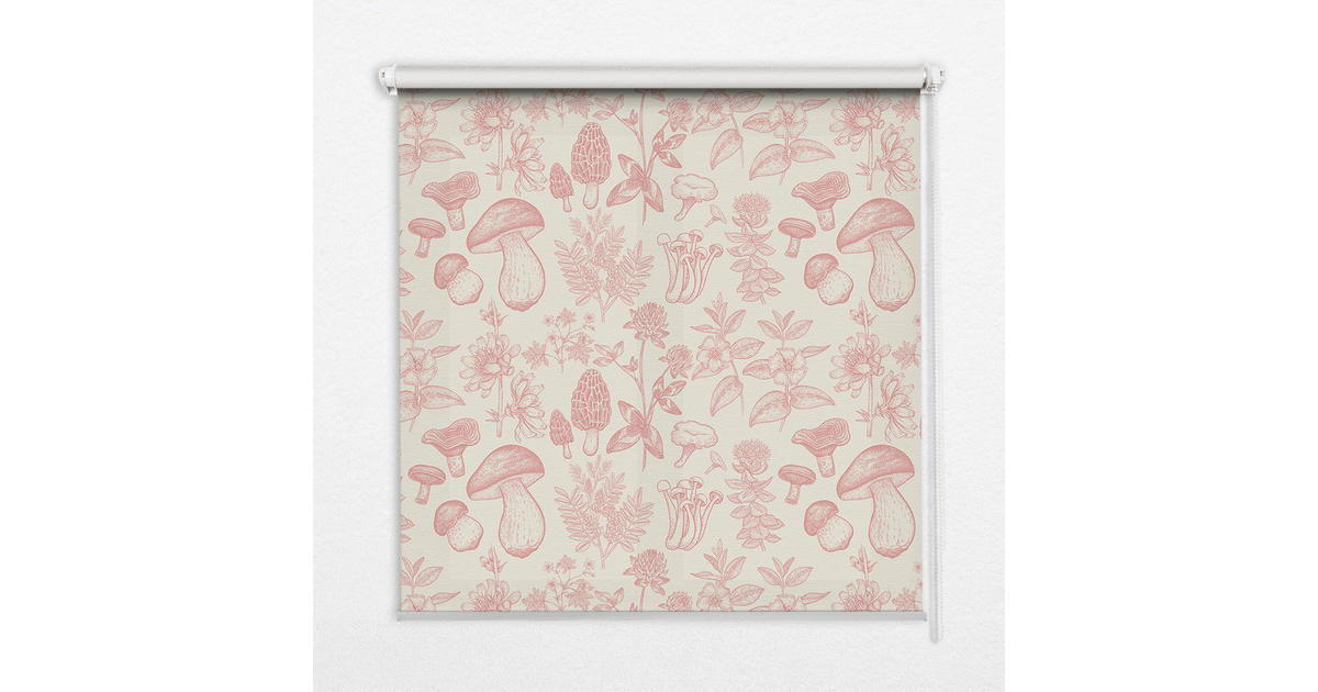 TULUP INNENROLLO - Fensterrollo - Rollo - 90x140 cm - Gezeichnete Pilze ...