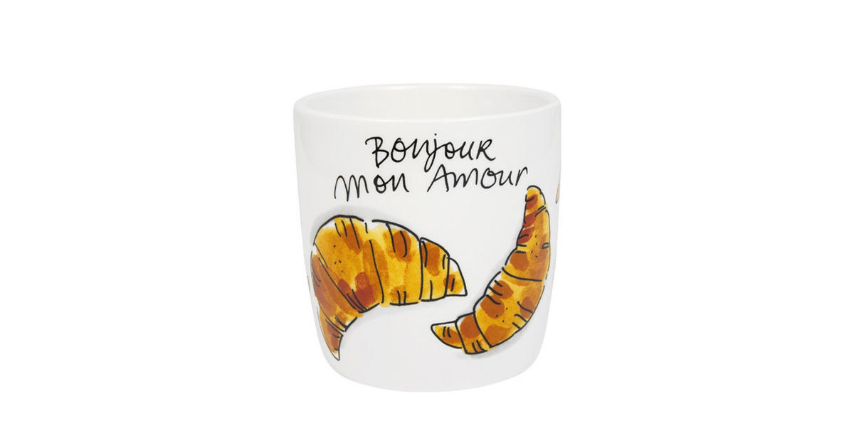 Blond Amsterdam CAPPUCCINO-BECHER Valentinstag Croissants in Bunt - 500 ...