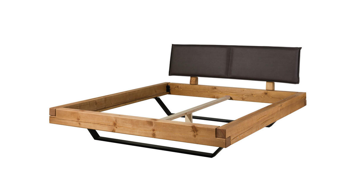 Massivmoebel24 BETT Massivholz Fichte 180 x 200 x 91 natur FICHTELBERG ...