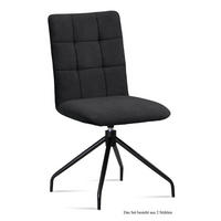 58aufmkessel ESSZIMMERSTUHL drehbar (2er-Set) Dolley 47x91x60 Schwarz ...