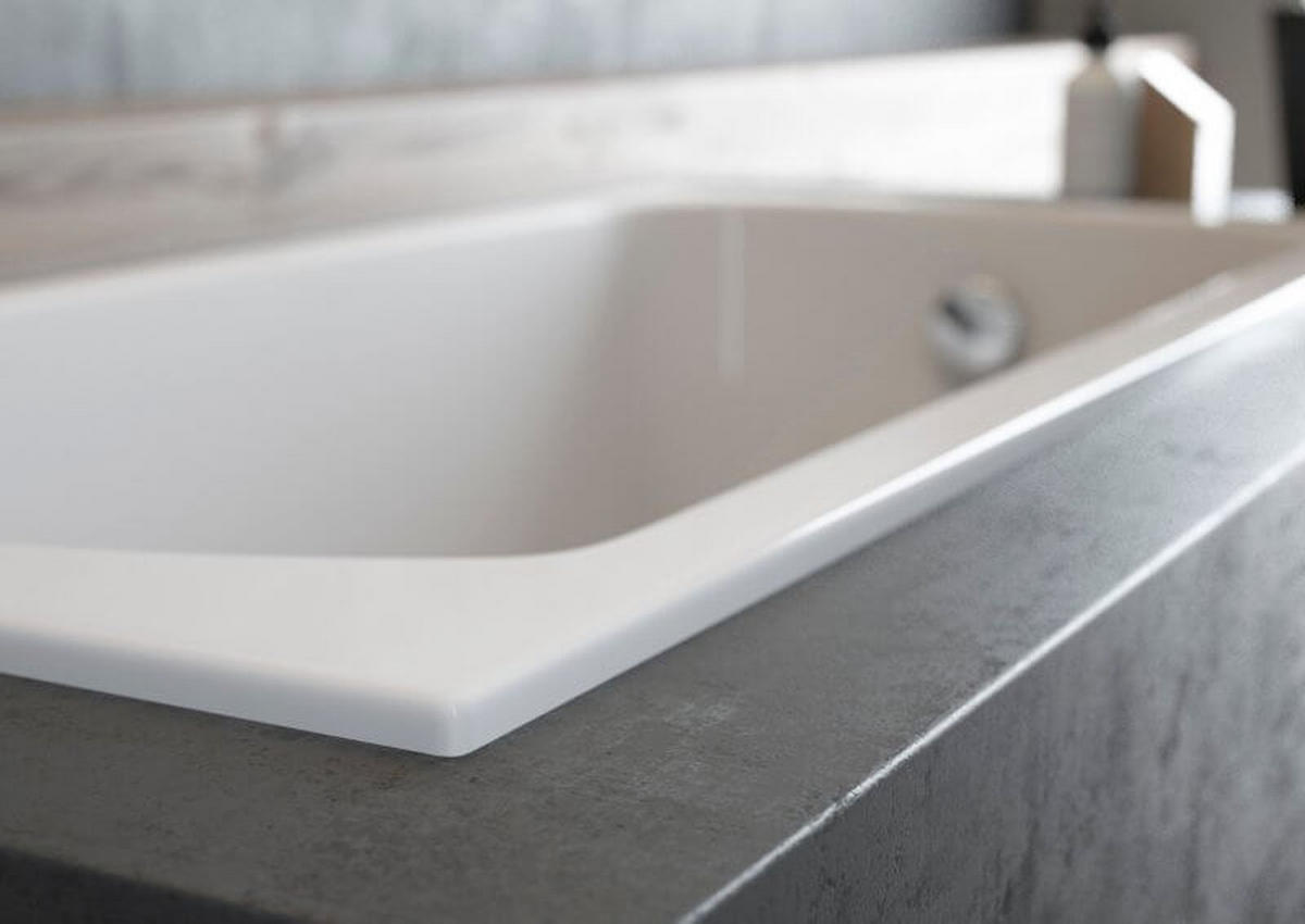 bad land BADEWANNE Eckwanne INTIMA SLIM 150/85 Links mit Styro Ablauf ...