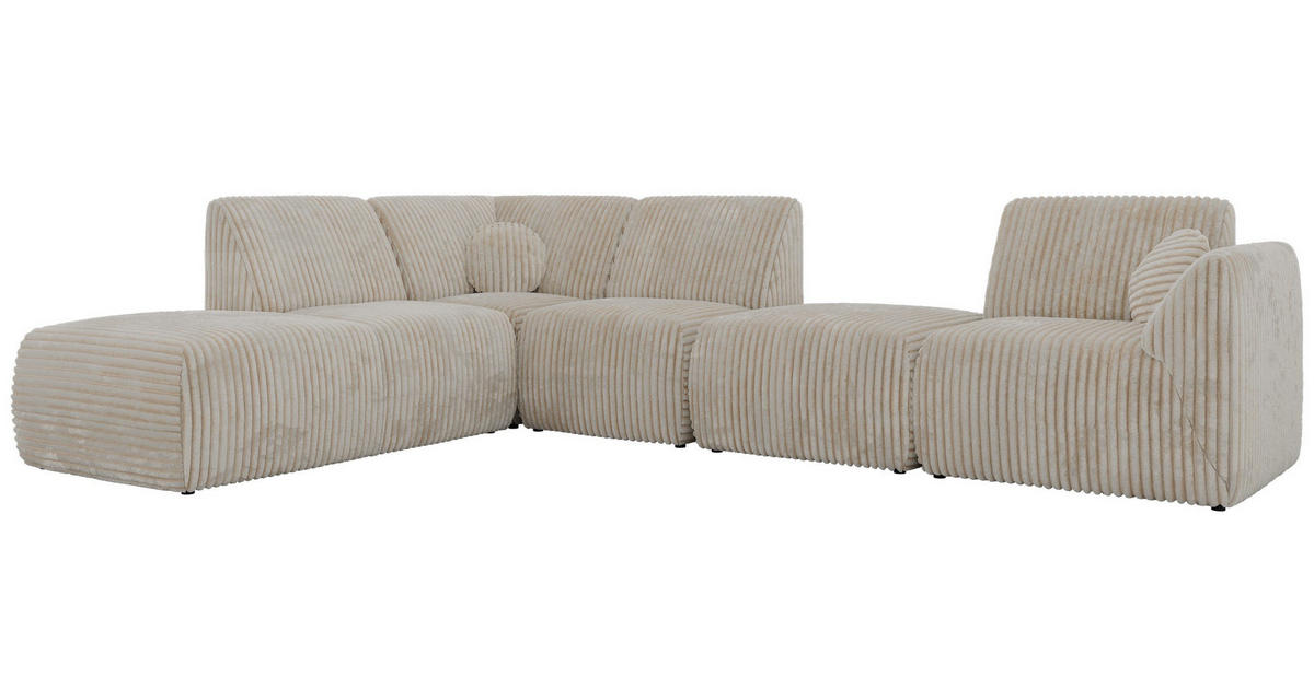 MKS ECKSOFA NOARA 6M L Beige Cord - Links online entdecken XXXLutz.at