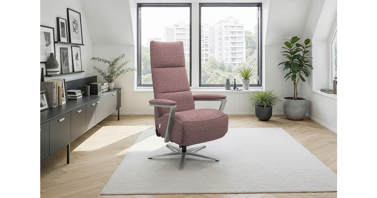 SIT & MORE Relaxsessel Auberginefarben