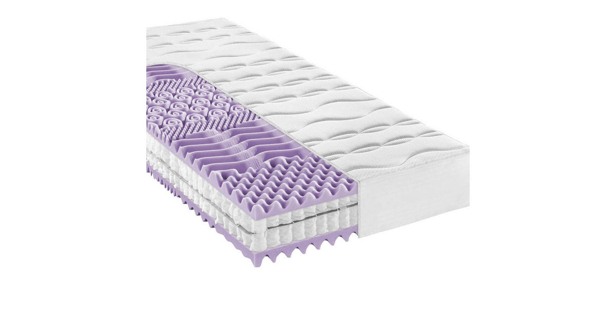 Novel TASCHENFEDERKERNMATRATZE 90/200 cm Höhe ca. 24 cm 7 -Zonen online ...