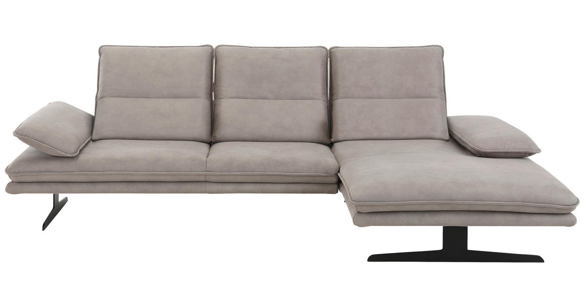 CHILLIANO Ecksofa Mikrofaser in Grau kaufen