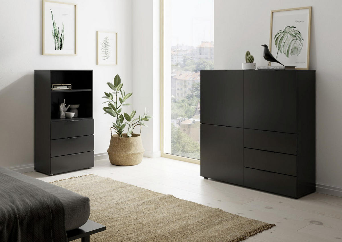 MID.YOU Kommode 100 cm breit in Schwarz finden