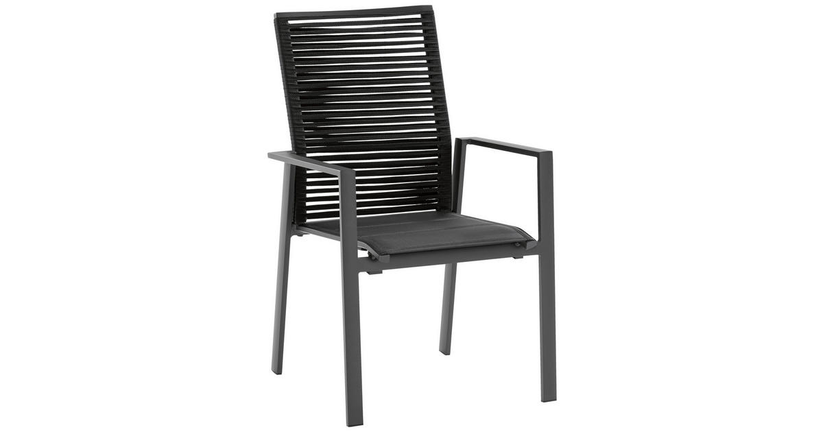 Niehoff Garden GARTENSTUHL Metall, Textil Anthrazit, Schwarz online ...