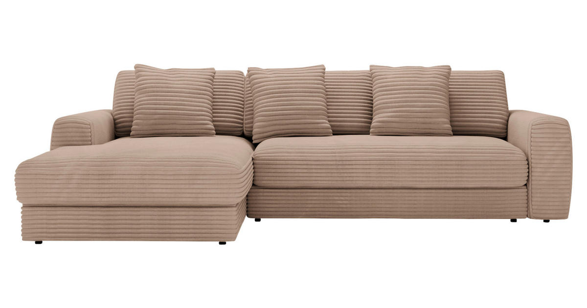 CARRYHOME Ecksofa Cord in Hellbraun finden