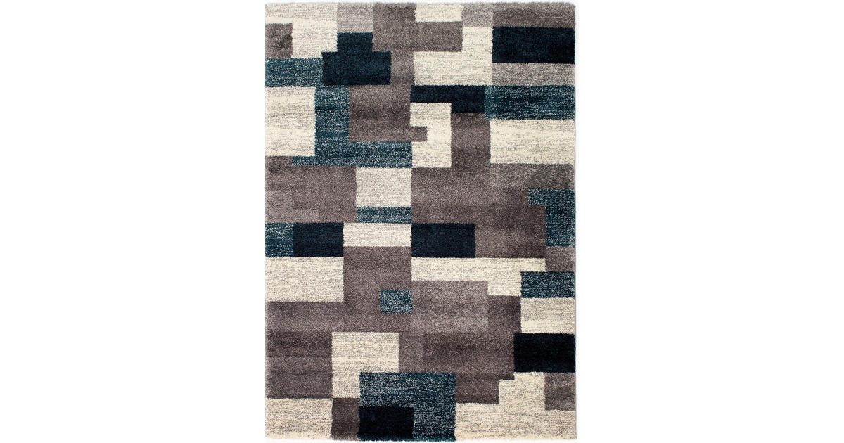 NOVEL Webteppich gewebt rechteckig 240x340 cm Grau