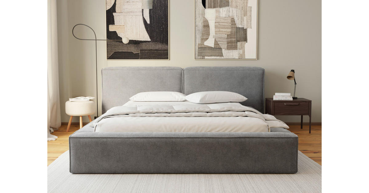 Boxxx ČALOUNĚNÁ POSTEL, 160/200 cm, antracitová najít online XXXLutz.cz