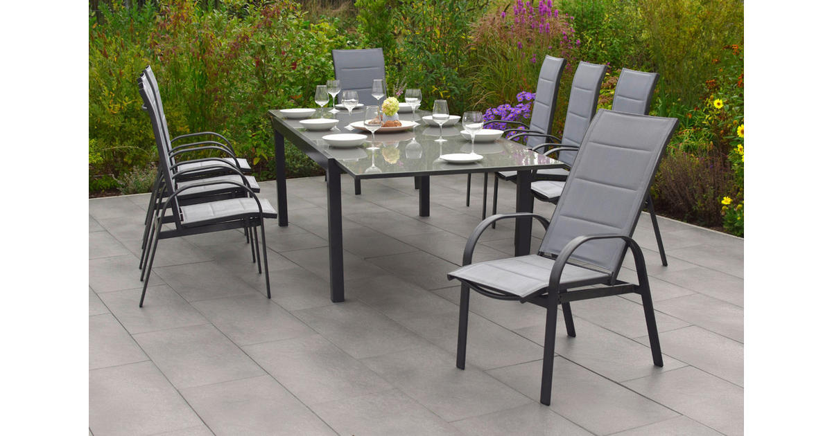 Gardenson VRTNI SET Marini aluminij barve grafita, siva siva, barve ...
