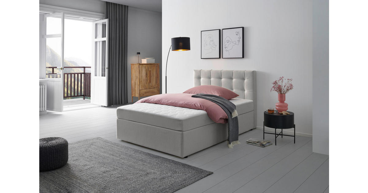 P & B BOXBETT 140/200 cm, in Grau, jetzt nur online XXXLutz.de