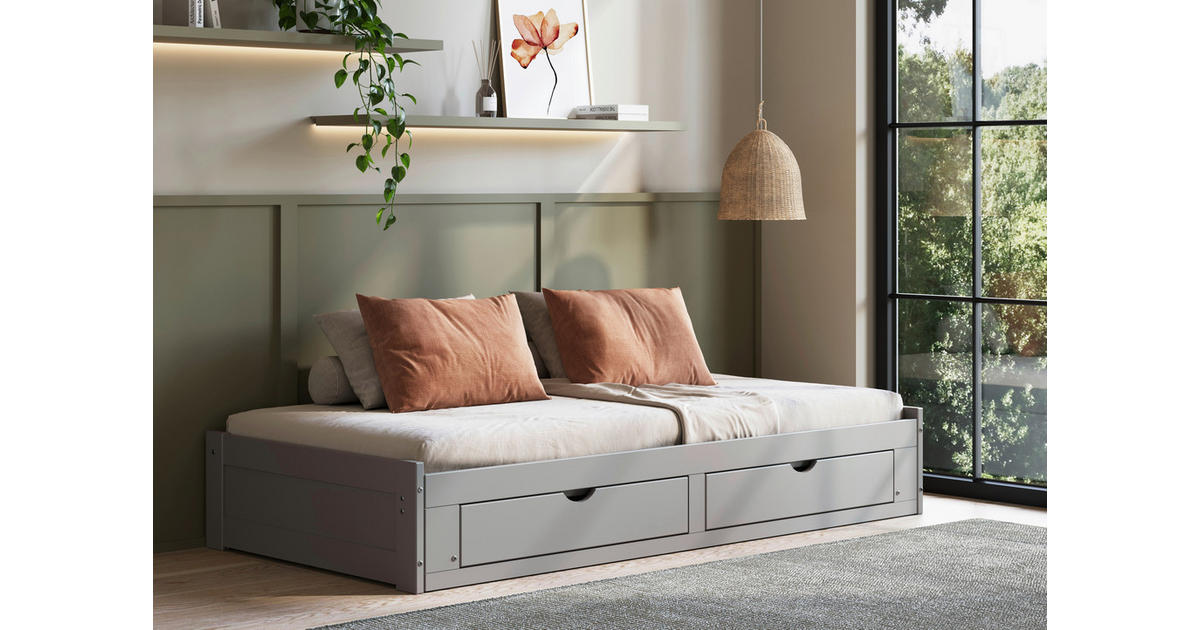 P & B AUSZIEHBETT 200/100-230 cm in Grau online entdecken XXXLutz.at