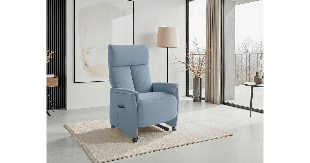 SIT & MORE Relaxsessel in Hellblau finden