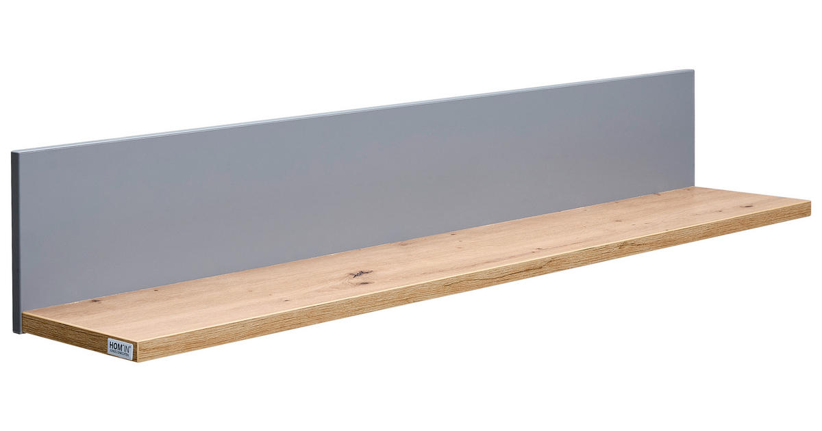 Hom`in Poliță De Perete 120/20/22 cm, gri, stejar Artisan descoperiți ...